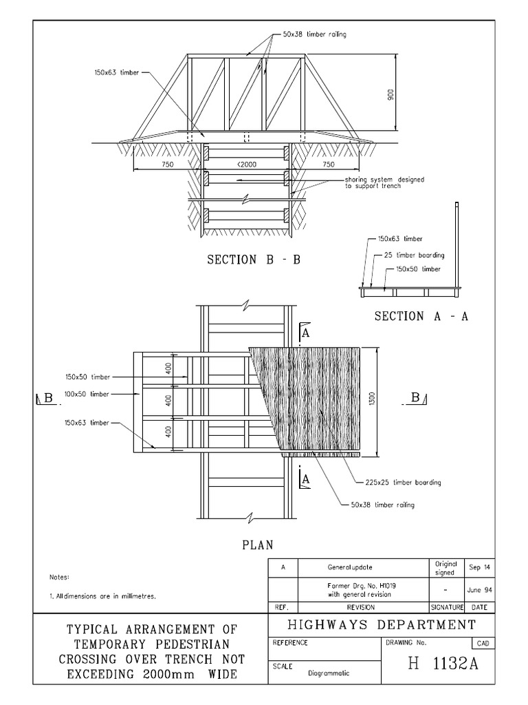 Temporary Pedestrian Crossing Design | PDF