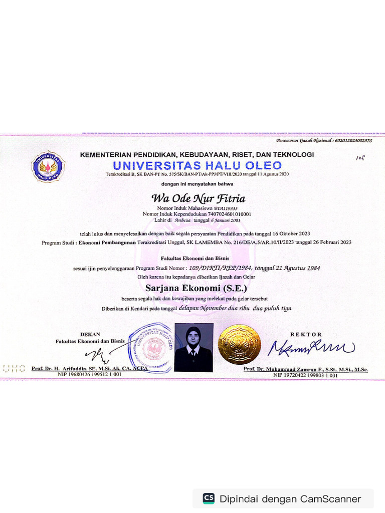 Wa Ode Nur Fitria | PDF