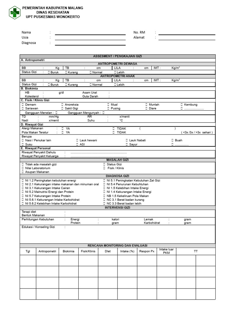 Rmri 10 Pengkajian Gizi 2 | PDF