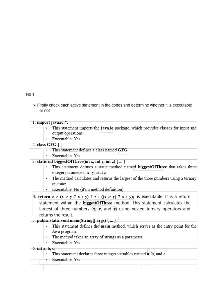 No 1 | PDF | Parameter (Computer Programming) | Boolean Data Type