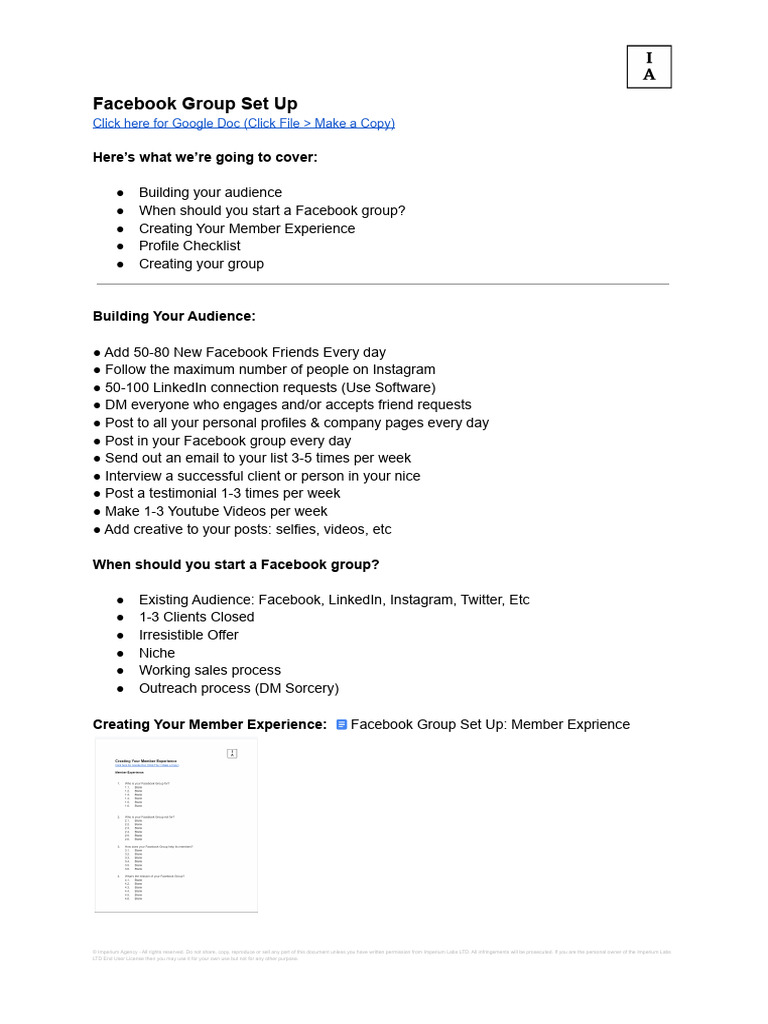 Facebook Group Set Up | PDF | Facebook | Copyright Infringement