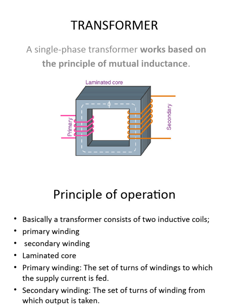 Transformer PP T | PDF | Transformer | Electrical Engineering