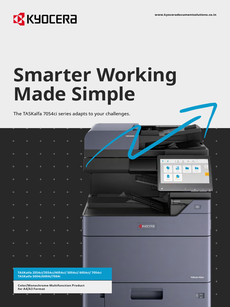 Brochure TASKalfa 7054ci Series ID | PDF | Public Key Certificate | Printer (Computing)