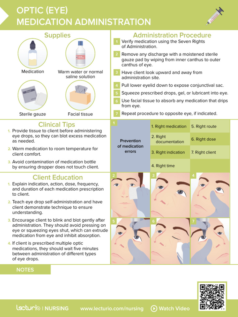Nursing CS Optic Eye Medication Administration 02 | PDF | Clinical ...