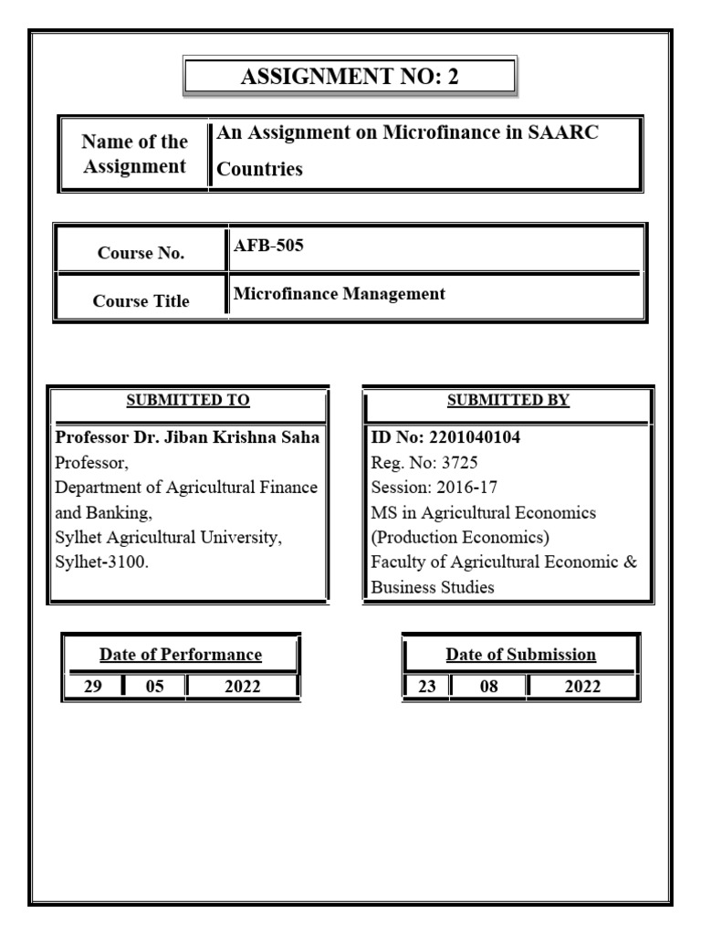 Microfinance in Afghanistan | PDF | Microfinance | Microcredit
