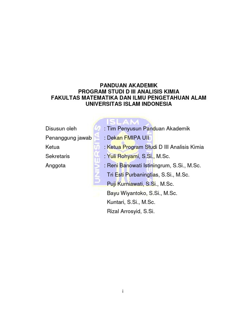 Buku-Panduan-Akademik-Revisi-2016 UII | PDF