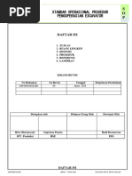 SOP Pengoperasian Excavator 2011 | PDF