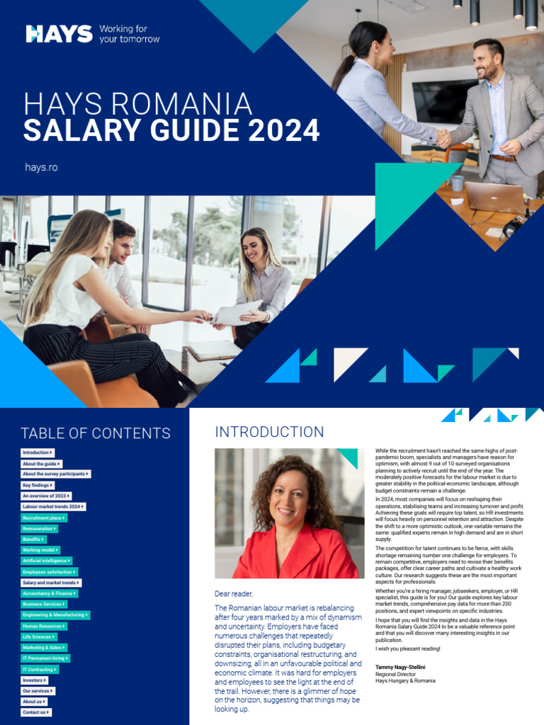 Hays Romania Salary Guide - 2024 | PDF | Employment | Salary