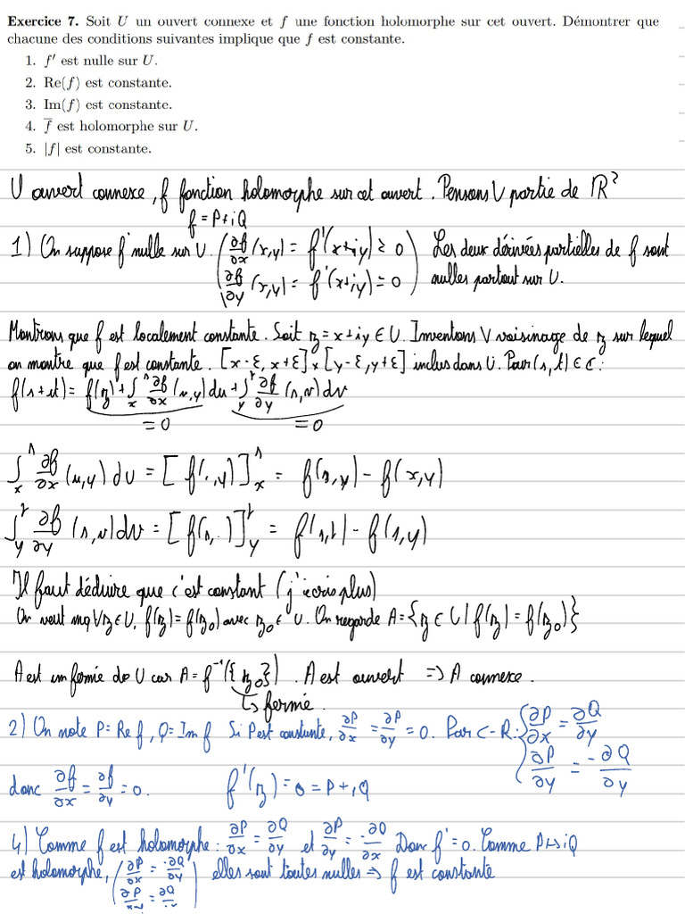Complexe TD 2 Ex 7 | PDF