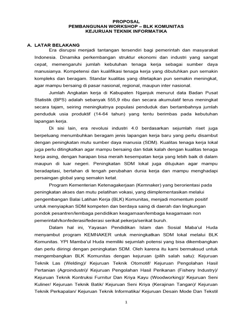 Isi Proposal | PDF | Bisnis | Ilmu Sosial