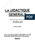 Cours Didactique APPLIQUEE SVT Kenitra | PDF | Enseignement | Pédagogie