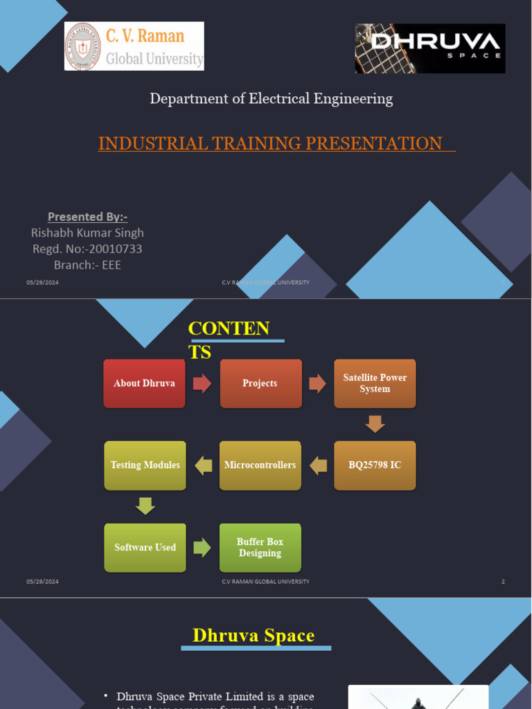 Industrial Traning Presentation | PDF | Computing | Computer Science