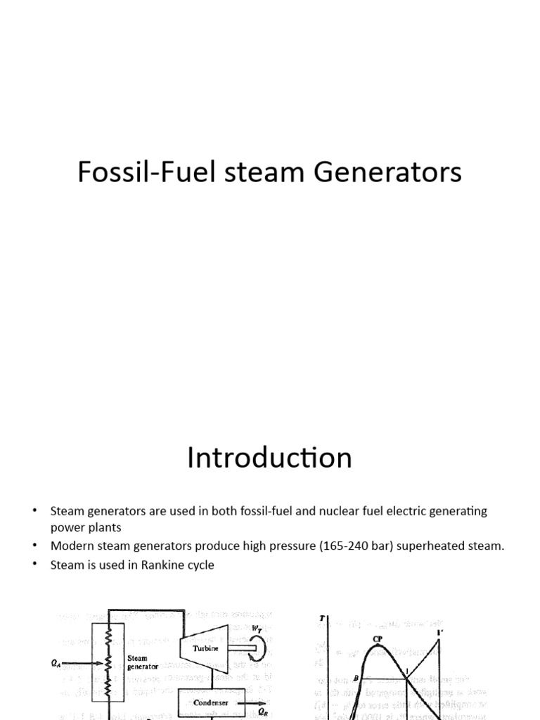 Fossil-Fuel Steam Generator Overview | PDF | Steam | Boiler