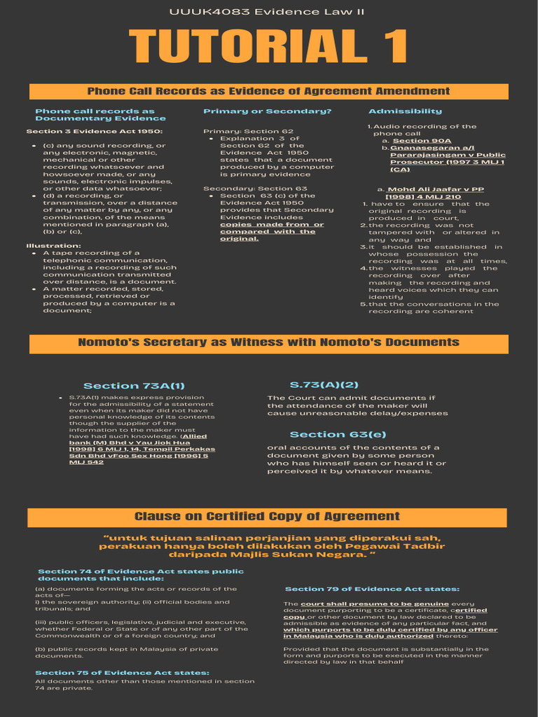 Infographic for Evidence Tutorial | Download Free PDF | Telephone ...