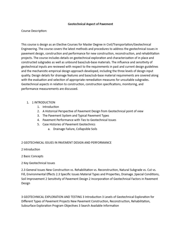 Geotechnical Aspect of Pavement | Download Free PDF | Geotechnical ... Geotechnical Aspect of Pavement | Download Free PDF | Geotechnical ...