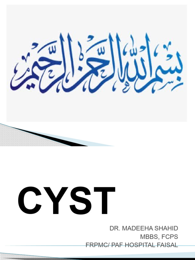 CYST | Download Free PDF | Diseases And Disorders | Clinical Medicine