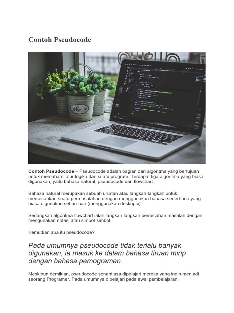 Materi Pseudocode | PDF
