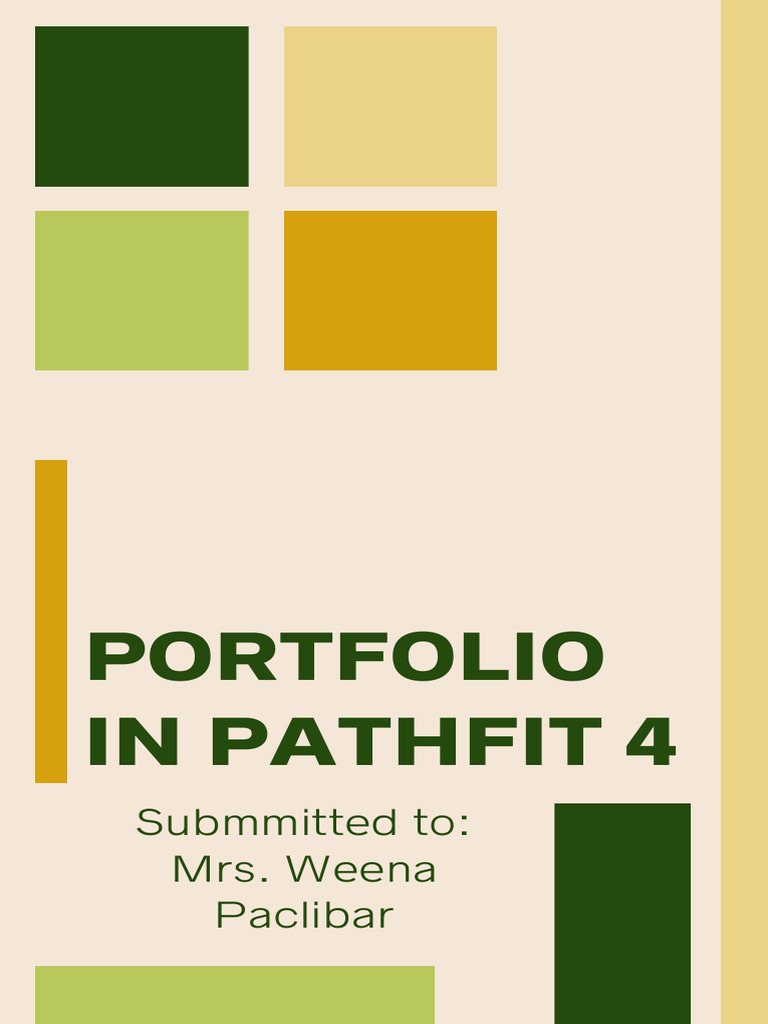 PORTFOLIO in PATHFIT 4 | PDF | Physical Fitness | Social Psychology