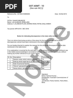 GST Audit Notice - Form ADT-01 | PDF