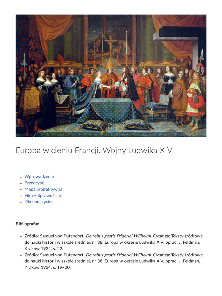Europa W Cieniu Francji Wojny Ludwika XIV | PDF