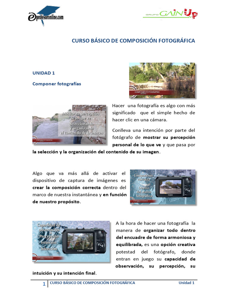 1-Componer Fotografías | PDF | Imagen