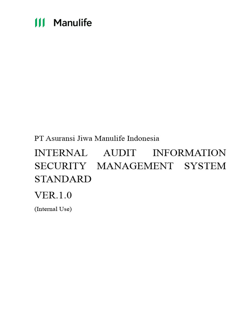 ISMS-007 ISMS Information Security Policy V.1.0 Eng Based On Draft MFC | PDF | Security ...