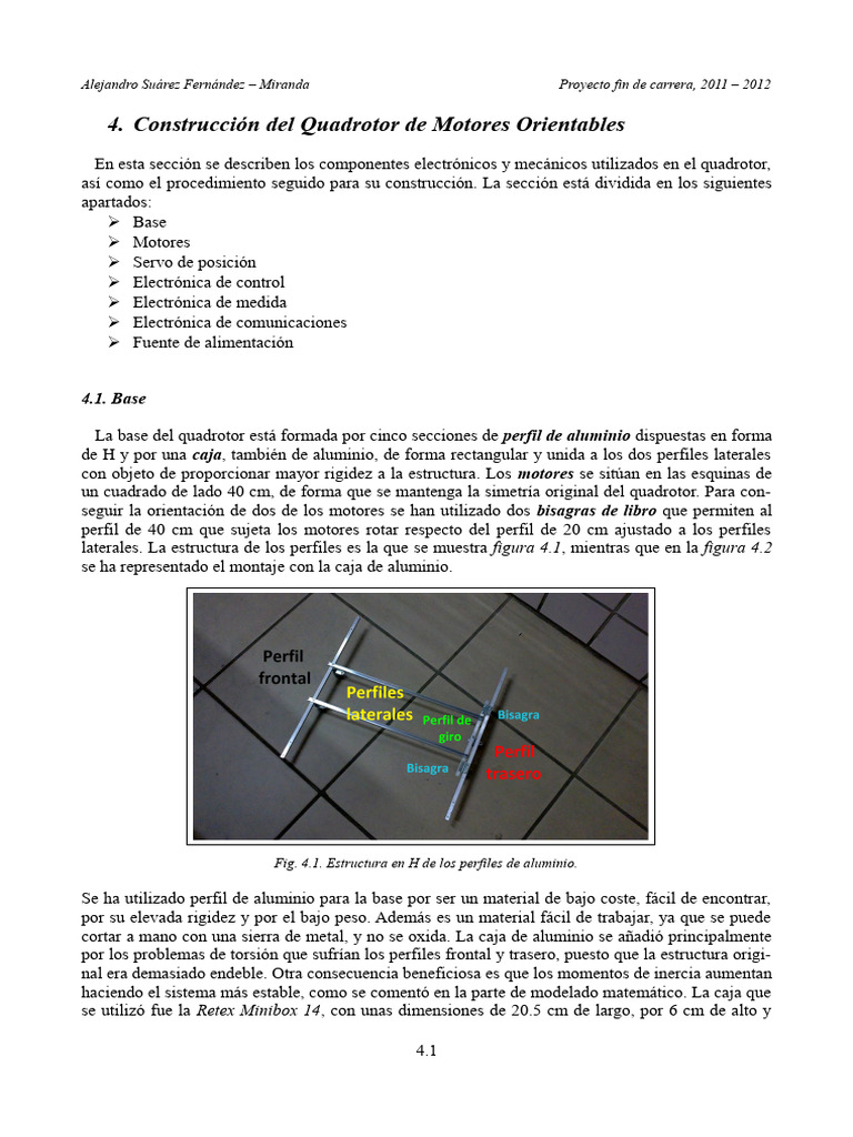 Quadrotor con Motores Orientables | PDF | Electricidad | Bienes ...