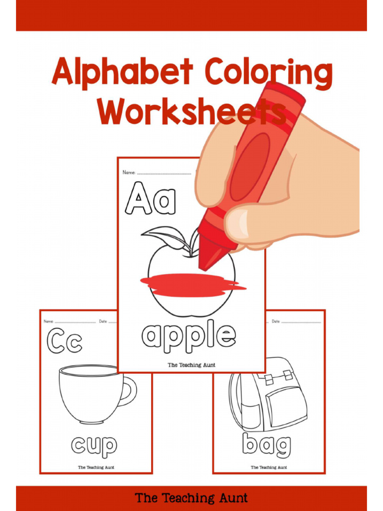 Alphabet Coloring Worksheets Free Printable | PDF