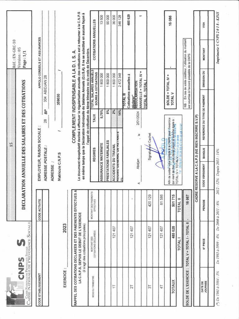 Dasc Appolo Conseils | PDF