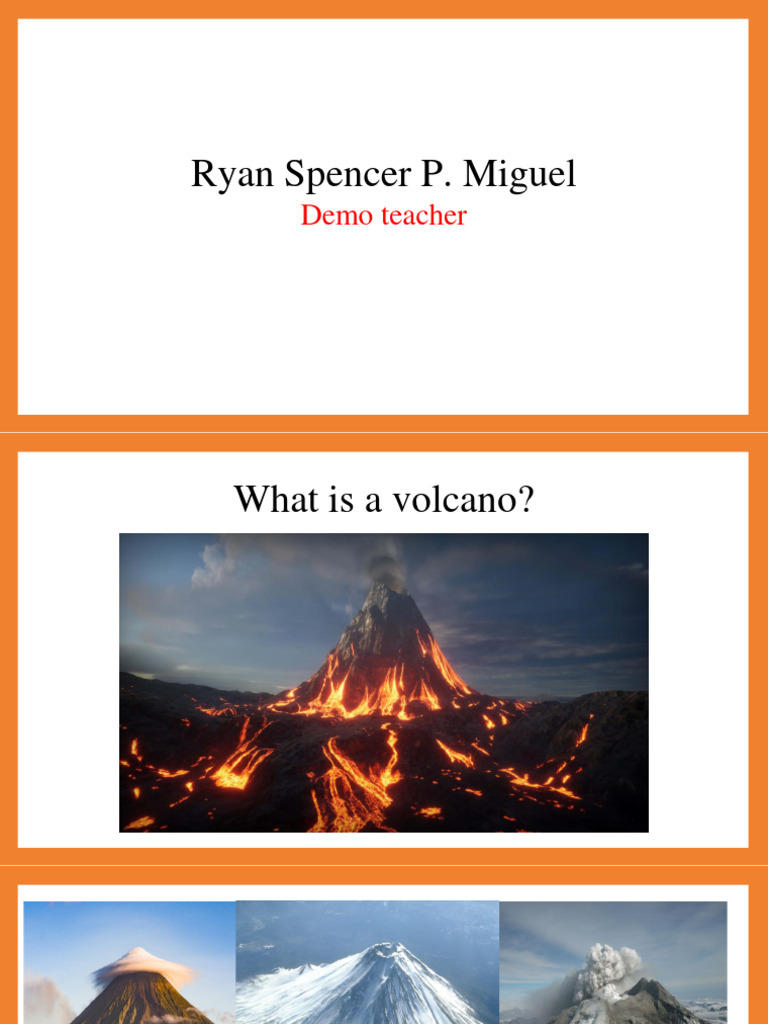 VOLCANO- PPT | PDF | Volcano | Types Of Volcanic Eruptions