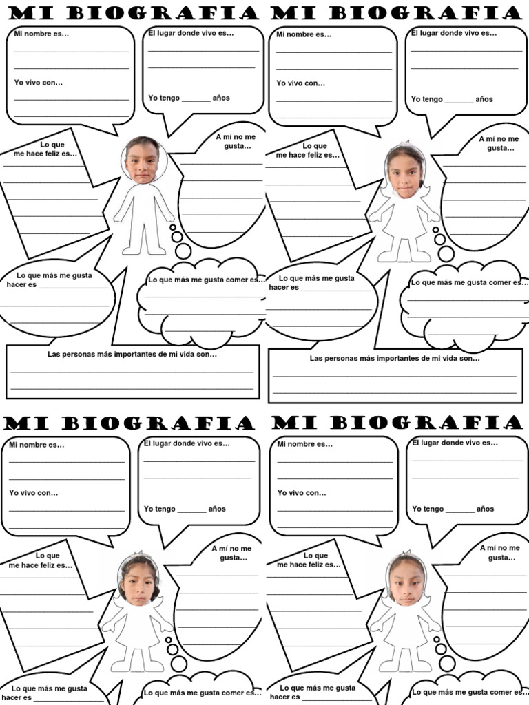 Mi BioGRAFIA | PDF | Relaciones personales, crianza y desarrollo ...