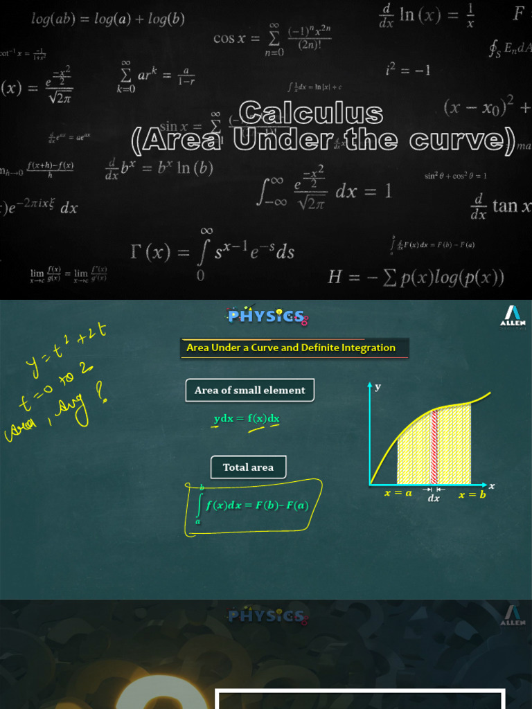 l15 Area Under A Curve Graph | PDF | Integral | Mathematical Objects
