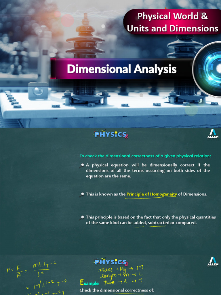 L5-Dimensions-Analysis | Download Free PDF | Acceleration | Mass
