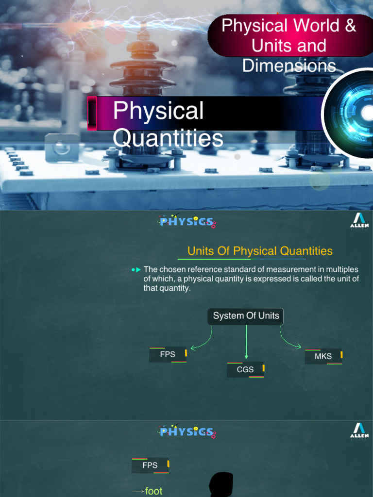 l2 Nature of Physical Laws Physical Quantities Units of Physical Quanties 1 | PDF ...