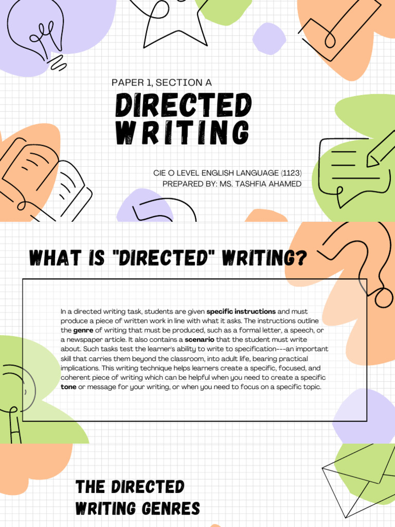 PPT1 Directed Writing | PDF | Argument | Learning