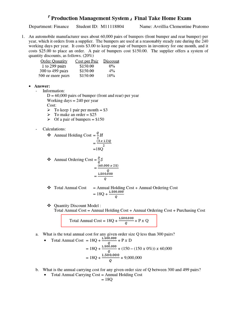 PMS - Final Exam | PDF | Forecasting | Sustainability