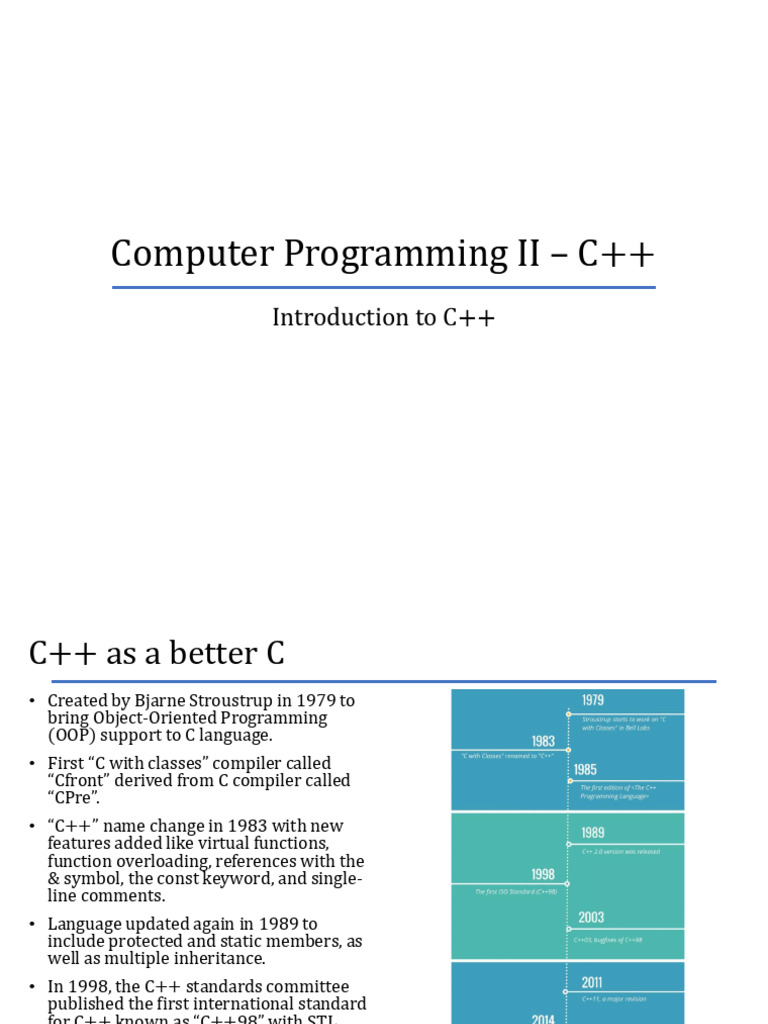CPP Lectures | PDF | C++ | Computer Programming