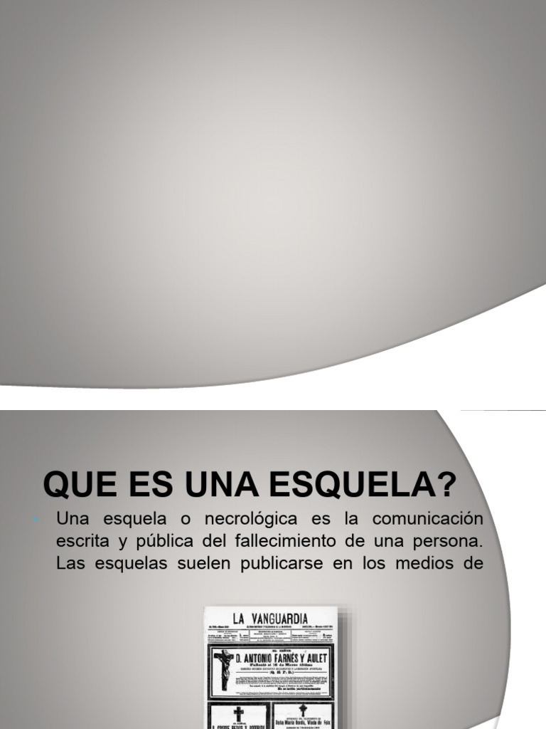 Mis Diapositivas de Realiza La Esquela (Aviso Fúnebre o Aviso Mortuorio ...