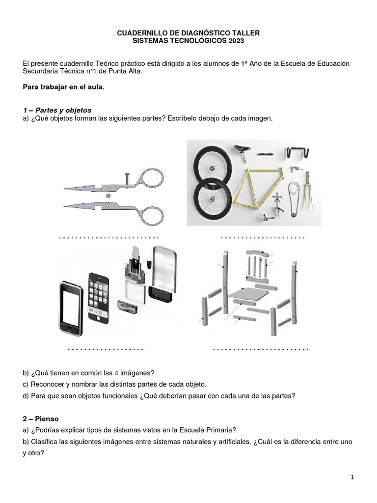 Cuadernillo de Nivelacion ST1 - 2024 | PDF