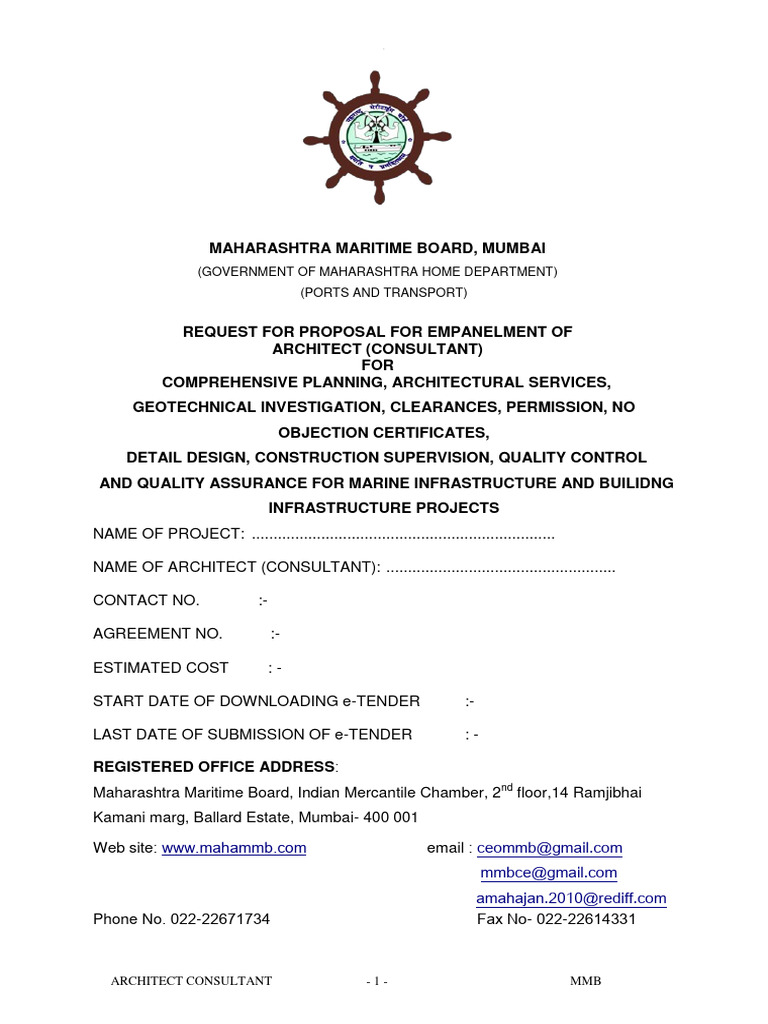 Tender Proposal | PDF | Architect | Wage