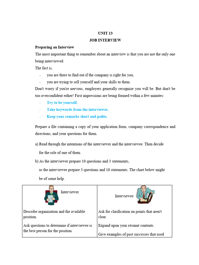 Job Interview | PDF | Job Interview | Human Communication