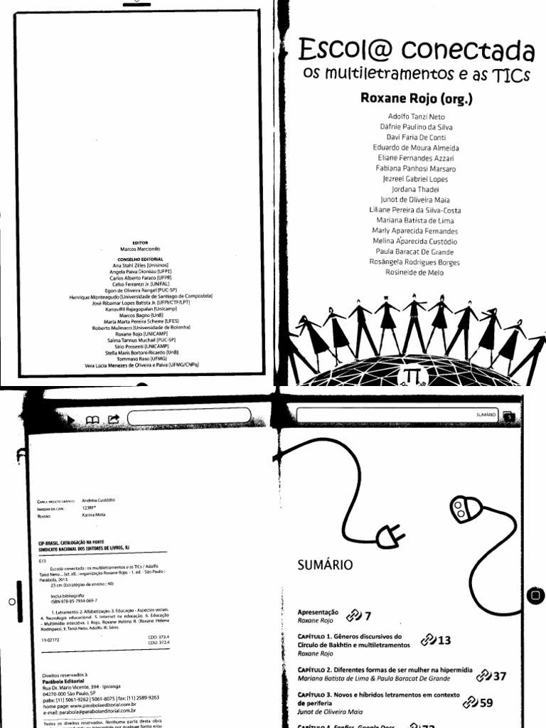 Escola Conectada Os Multiletramentos e As Tics - Roxane Rojo (Org.) | PDF