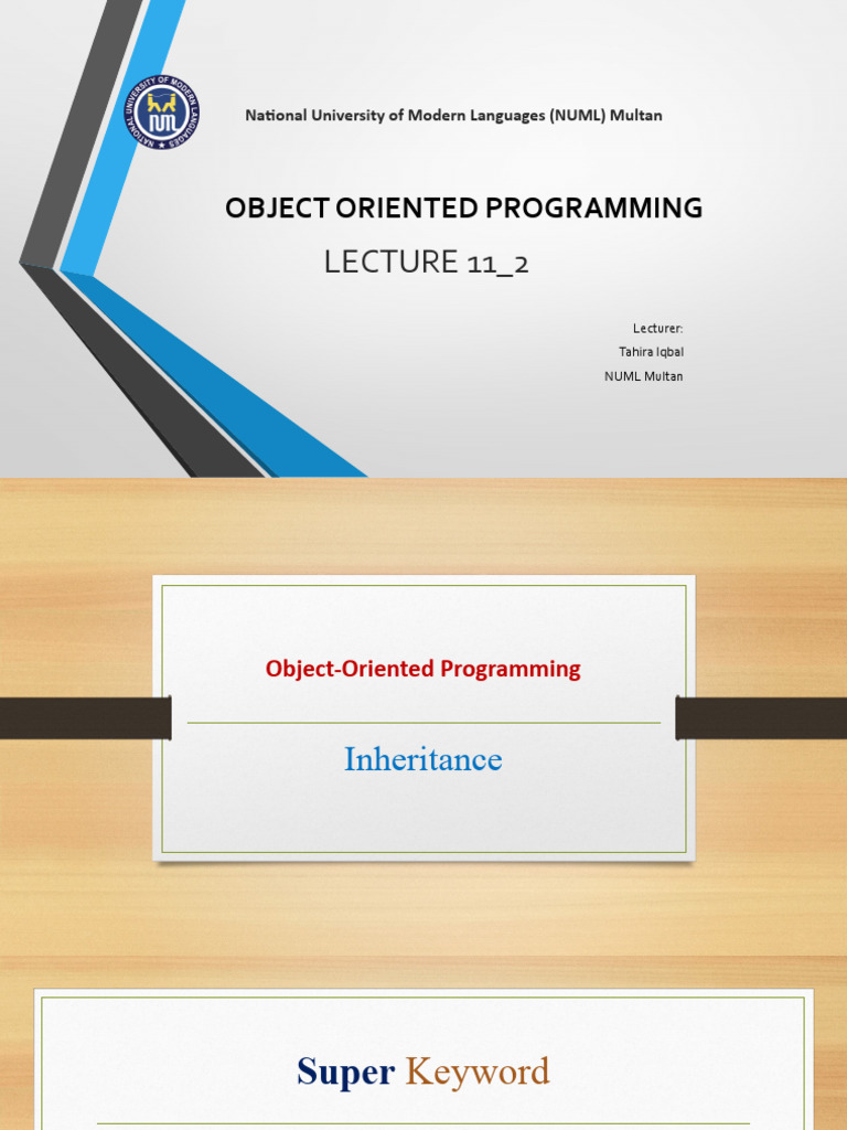 Lec11 2 Inheritence Pdf Inheritance Object Oriented Programming 1861