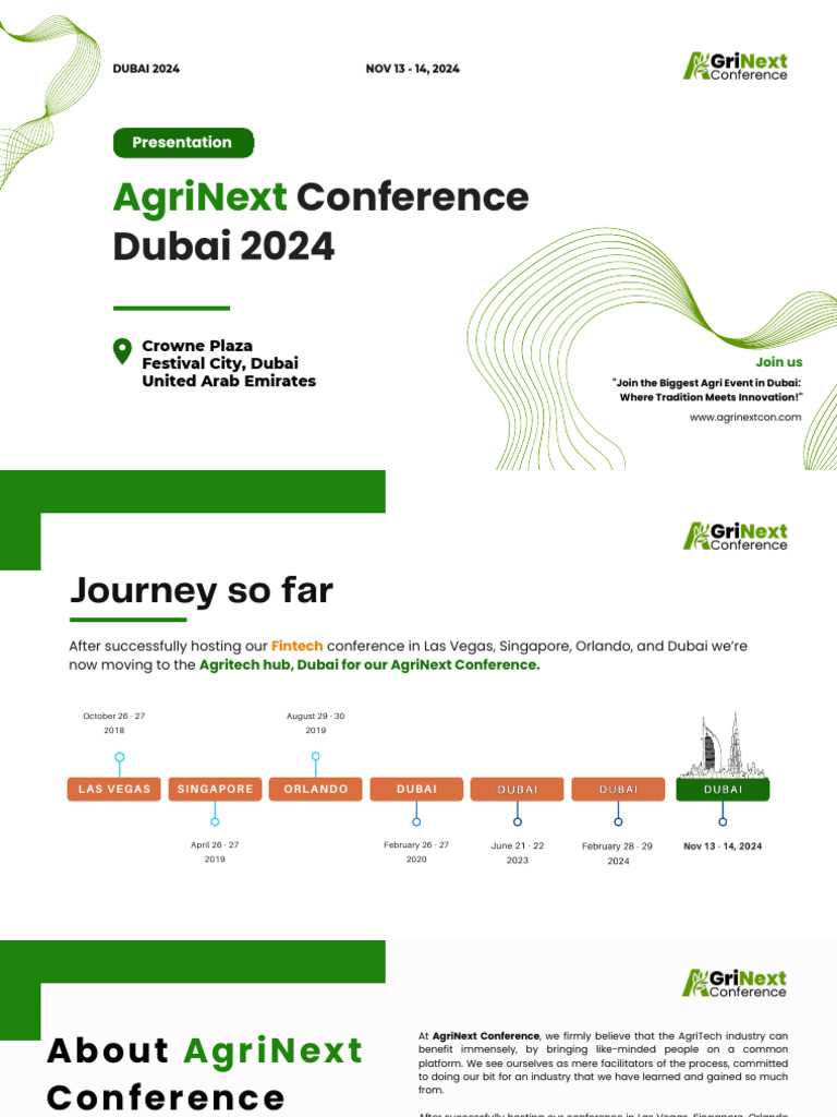 AgriNext Conference Dubai 2024 - Conference Deck | PDF | Agriculture ...