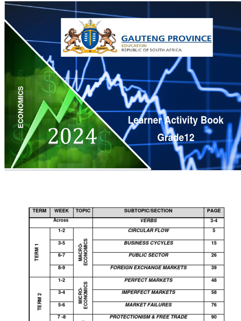 GDE LEARNER ACTIVITIES GRADE 12 2024-Final | PDF | Business Cycle | Consumption (Economics)