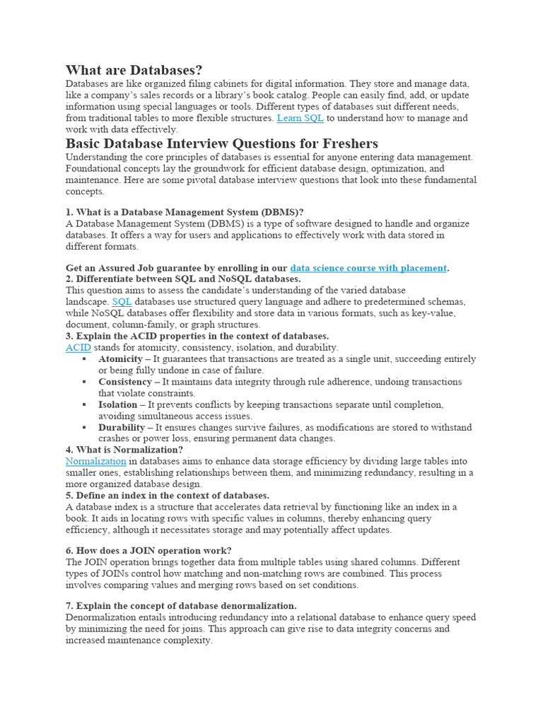What Are Databases | Download Free PDF | Databases | Database Index
