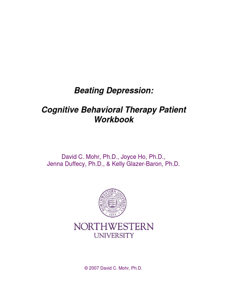 CBT Patient Workbook - 2016 - RCT | PDF | Cognitive Behavioral Therapy ...