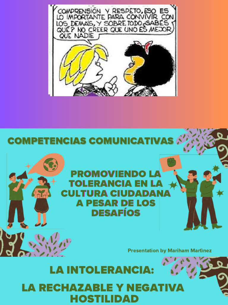 Promoviendo La Tolerancia en La Cultura Ciudadana A Pesar de Los Desafíos | PDF | Ciencias sociales