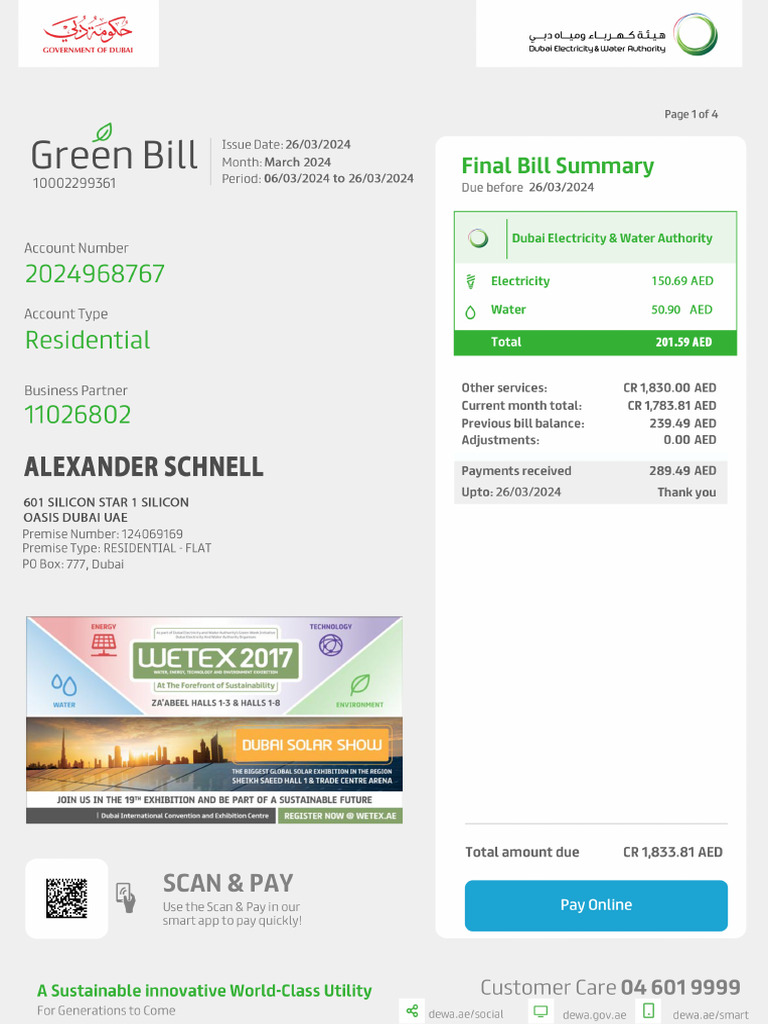 Uae Bill-2 | PDF