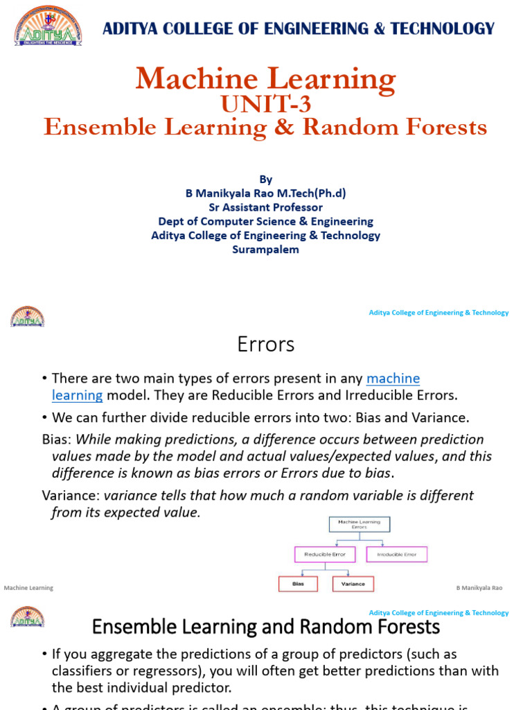 Jntuk Machine Learning 3-2 Unit-3 | PDF | Support Vector Machine | Machine Learning